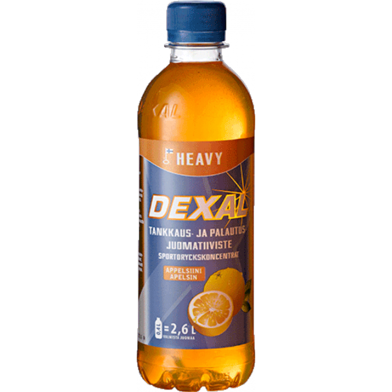 DEXAL HEAVY 0,4L APPELSIINI Tankkausjuoma - Häijään Urheilutarvike ...
